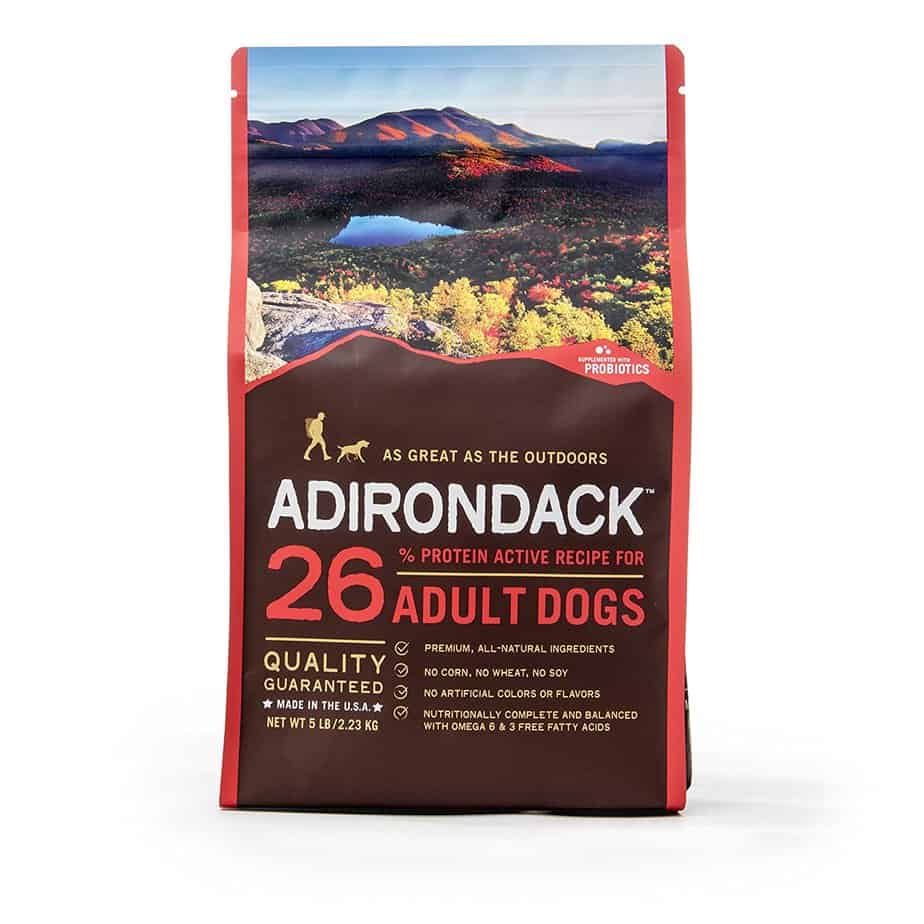 Adirondack 26% Adult Active Recipe Dry Dog Food Review | Scout Knows